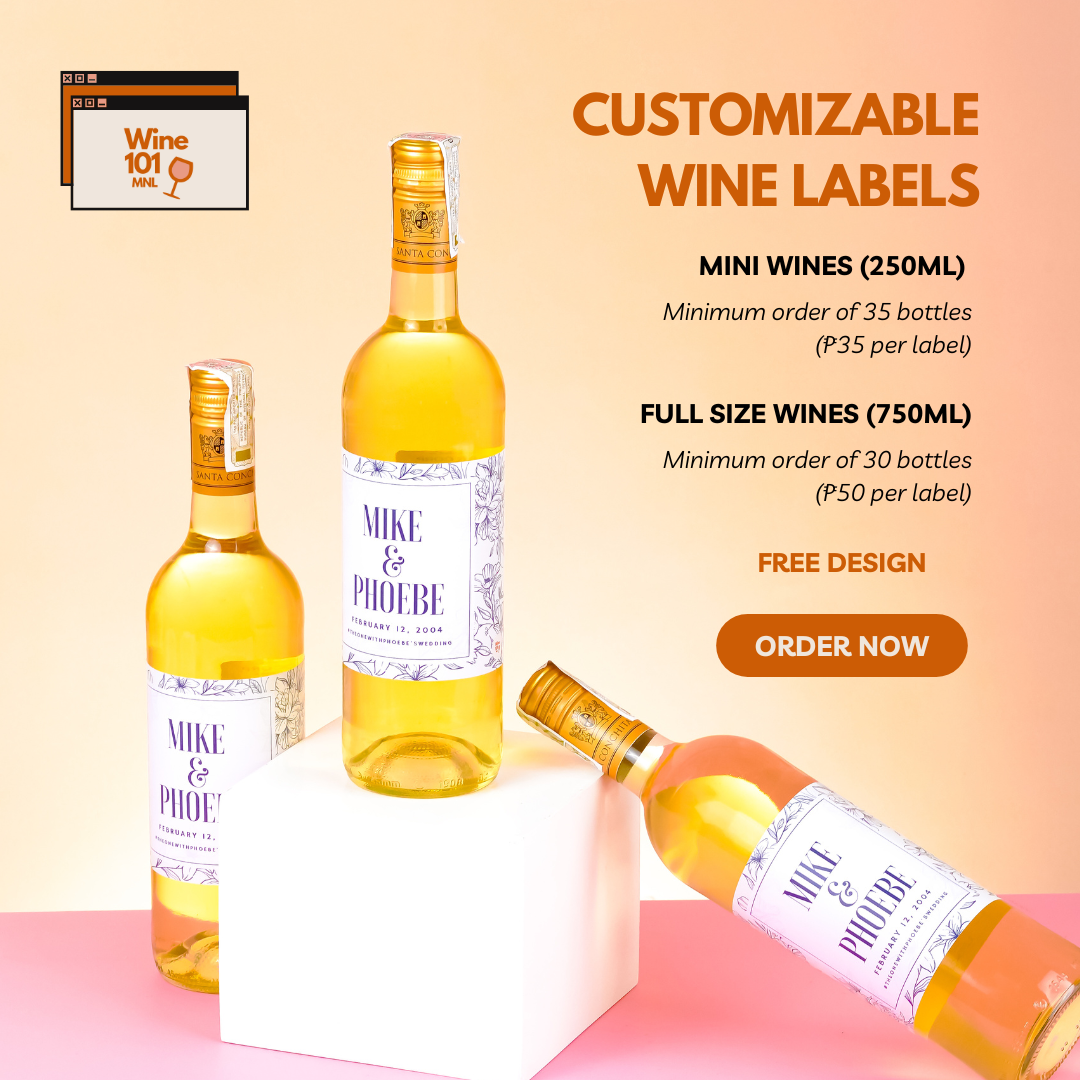 Customized Wine Labels (750ml Wines) – Wine 101 MNL